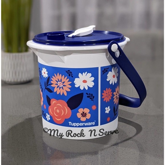 Tupperware | Dining | Tupperware 5 Qt Bucket Canister W Cap And Handle ...